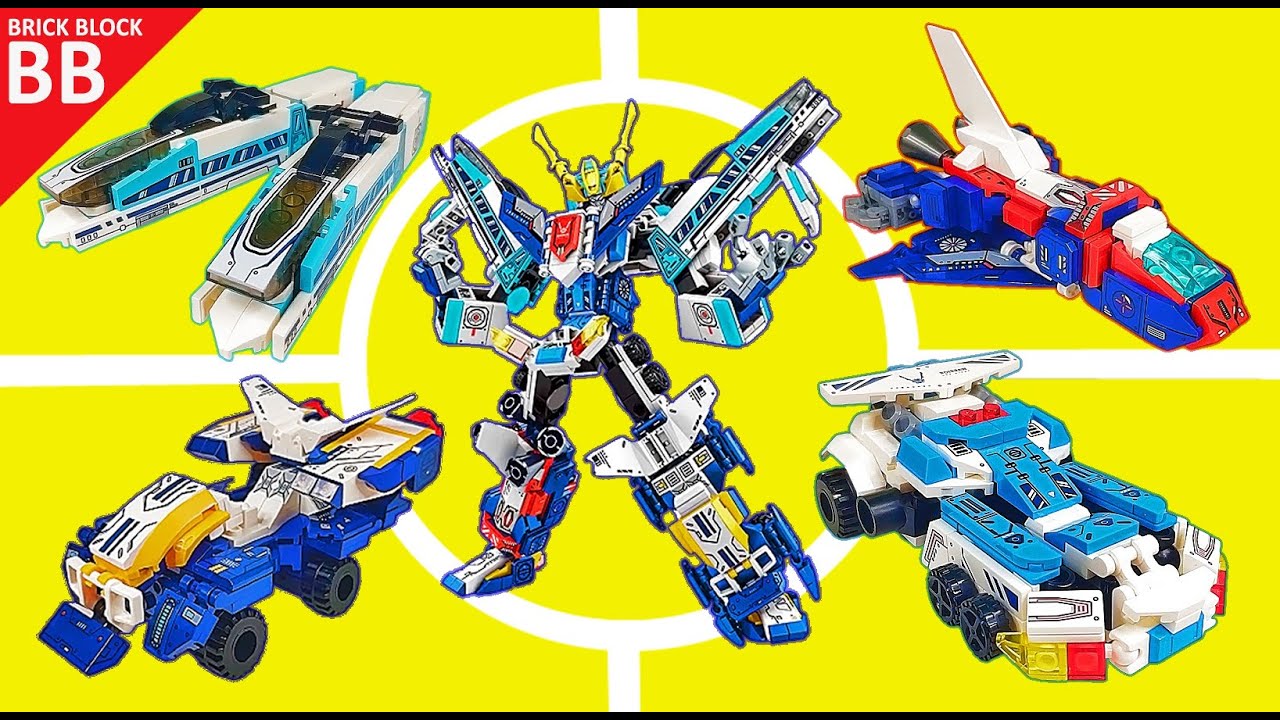 LEGO Combiner Sky Train Warrior ⚡️ Speed Build How to make a Robot ...