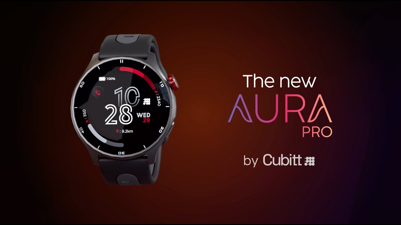 Introducing the new AURA Pro Cubitt Smartwatch! - YouTube