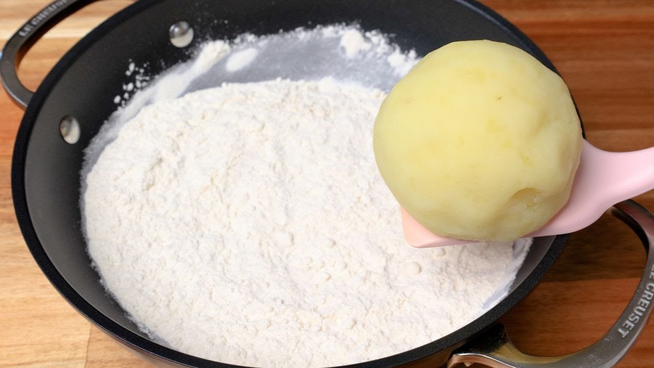 Just potato and flour! It's so simple and delicious that I make this 3 ...
