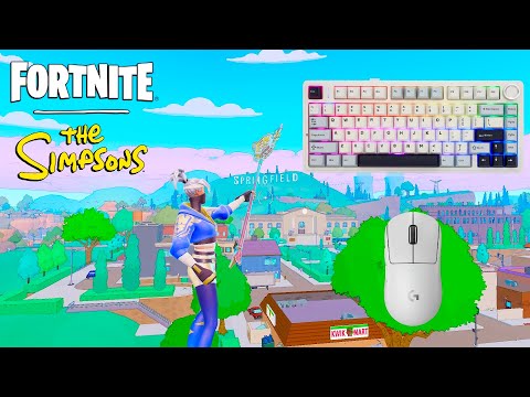 *NEW* SIMPSONS RELOAD 🏆Aula F75 ASMR😴Satisfying Keyboard Fortnite 900 FPS 4K