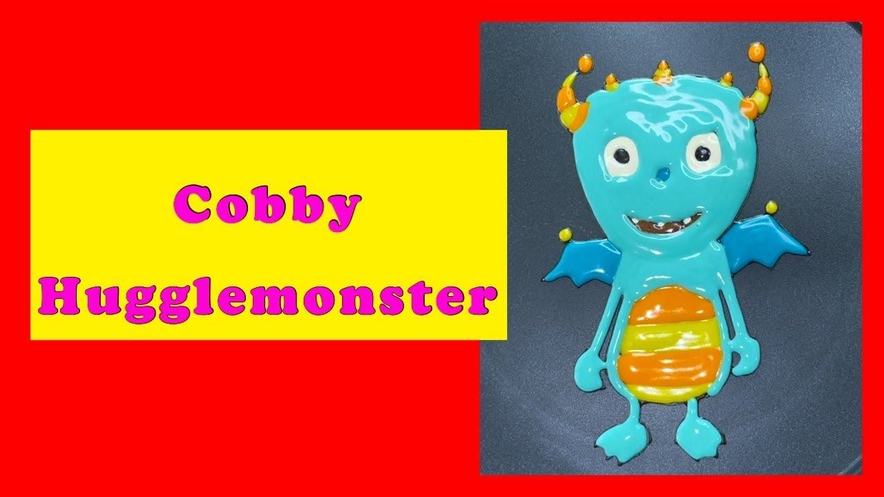 Cobby Monster, Pancake Art -Cute Monster, Blue Monster, Monster Cartoon ...