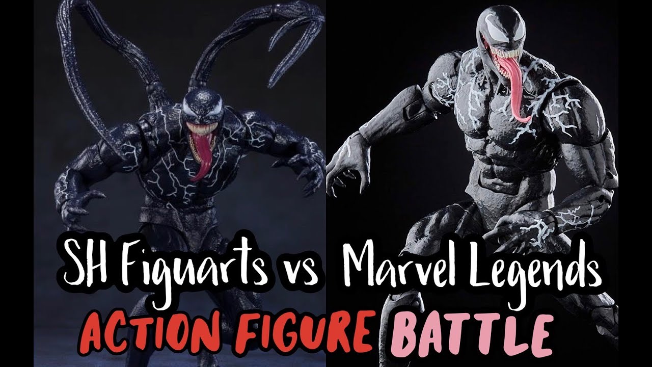 SH Figuarts Venom vs Marvel Legends Venom | Action Figure Battle ...