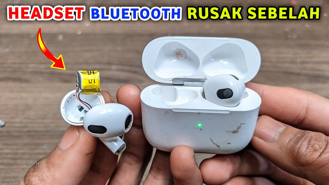 Begini Cara Perbaiki TWS Headset Bluetooth Mati Sebelah !! - YouTube