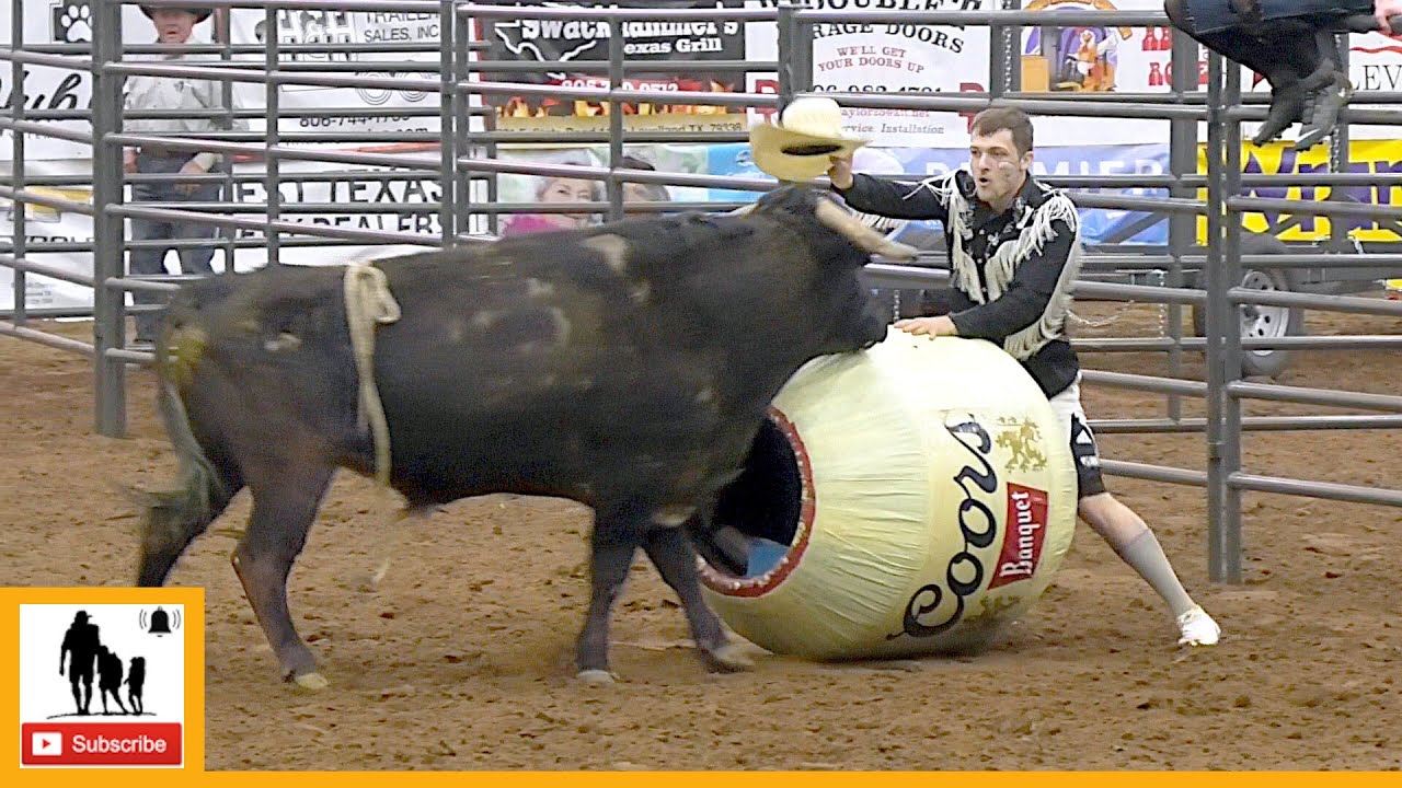 Bull Fighting - 2023 ABC Pro Rodeo | Thursday - YouTube