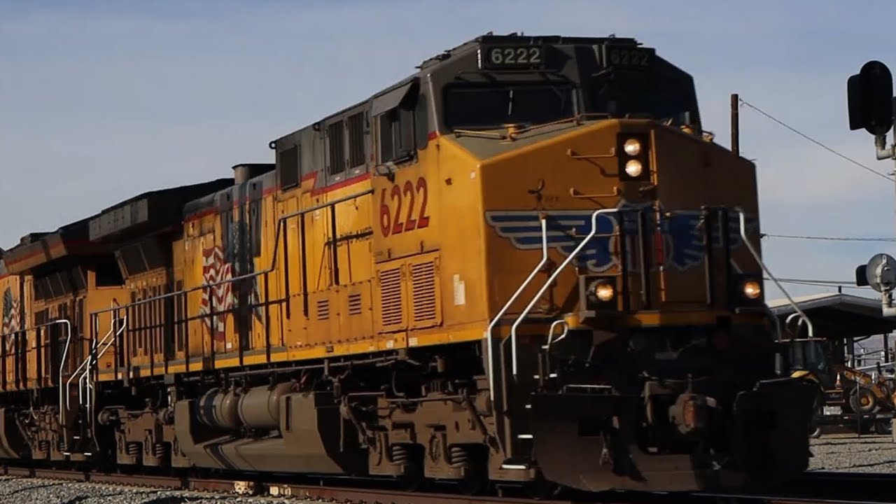 Railfanning in Indio with busy train traffic on the Yuma sub ...