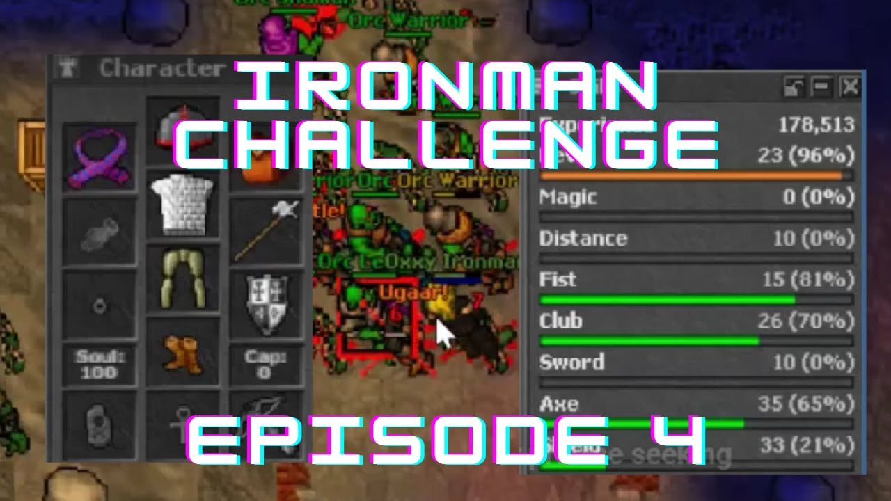 Ironman Challenge Ep 4 Legendado (+/-) Venore, White Knight, Cyc, Orc ...