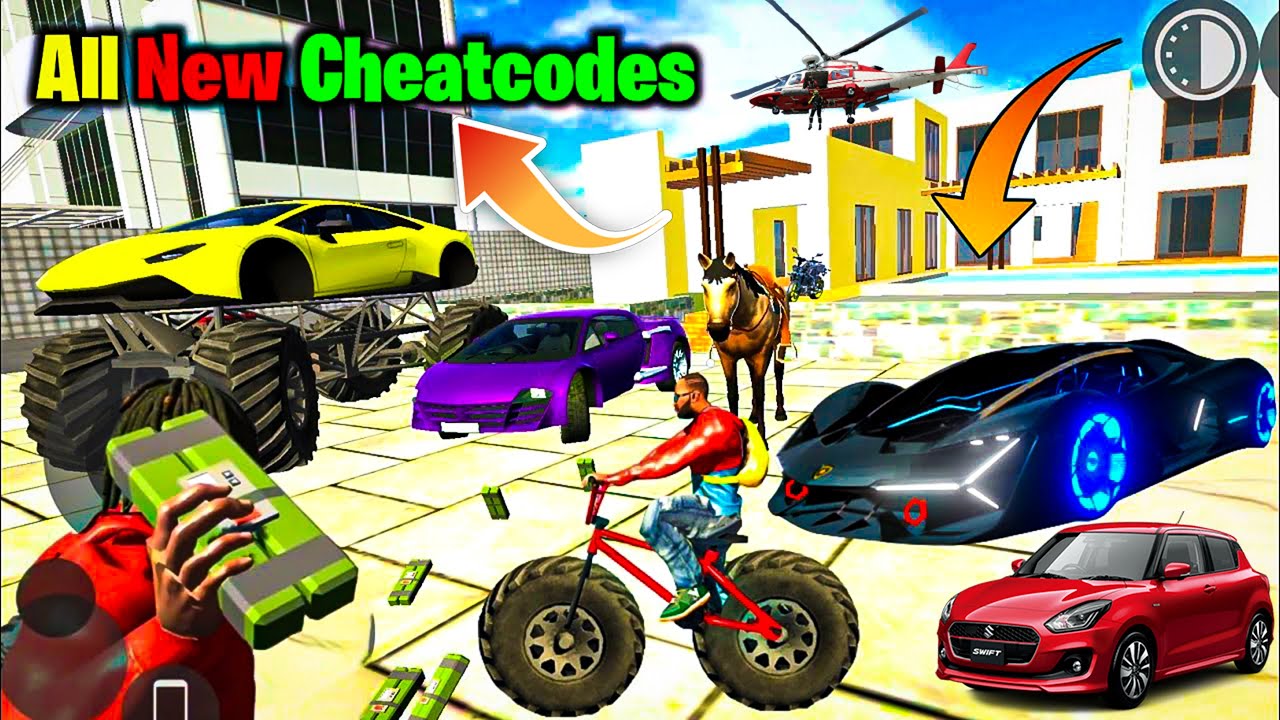 All New Cheatcodes Monster Cycle + Neon Car Indian Bikes Driving 3d game update - YouTube