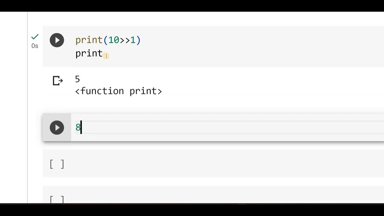 25 Bitwise left and right shift operations handson - YouTube