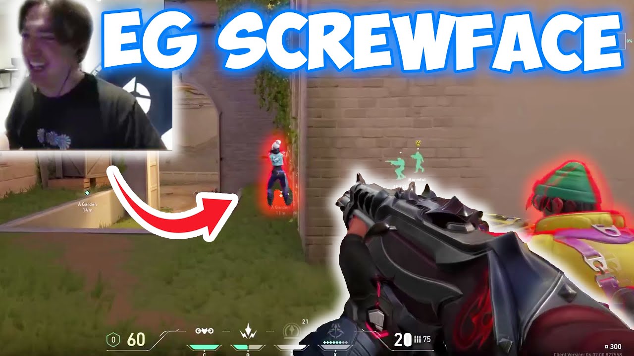 EG SCREWFACE IN CRAZY CLUTCH MODE | VALORANT - YouTube