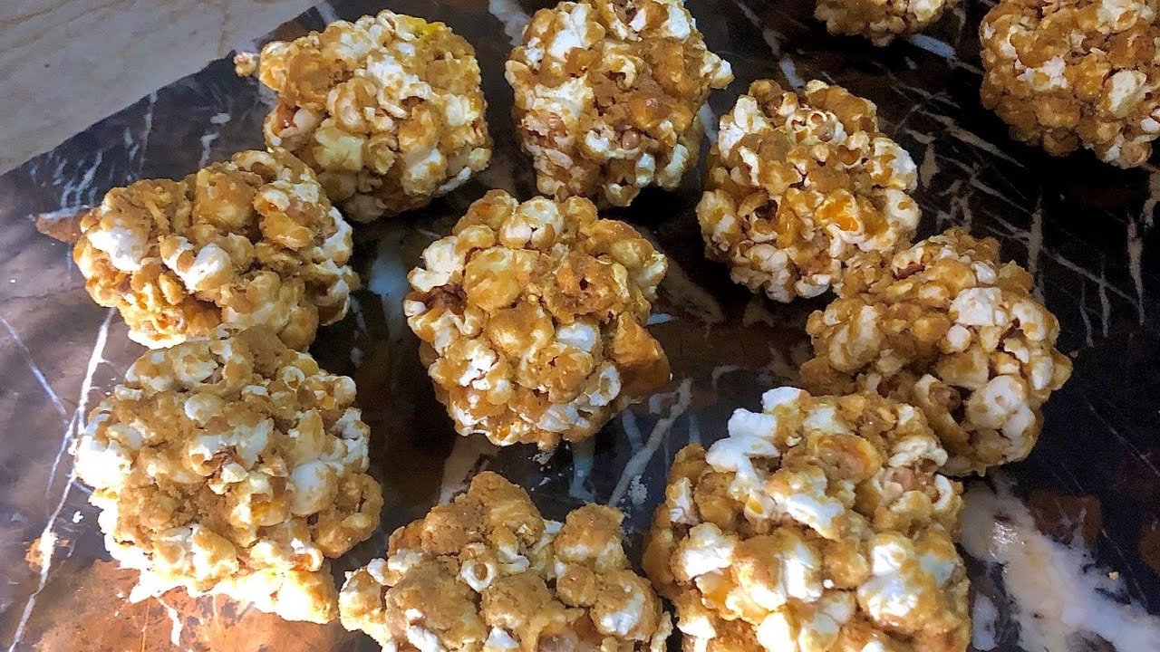 Popcorn Laddu | how to make Popcorn laddu | popcorn laddu with jaggery ...