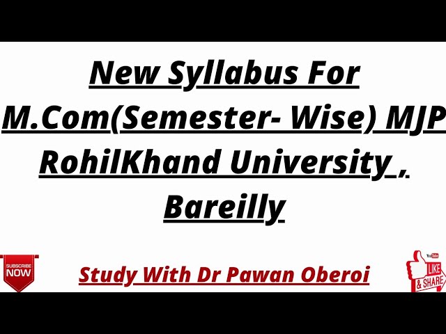 Rohilkhand University Logo RMCH Bareilly Admission 2025, Fees,