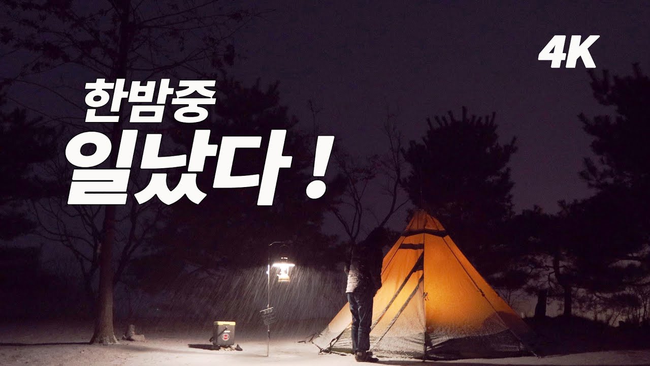 부부캠핑 소박한 일상 영하 설중 캠핑중 팬히터 고장 단풍숲캠핑장 캠핑 감성은 자연으로 부터 설중캠핑 Youtube