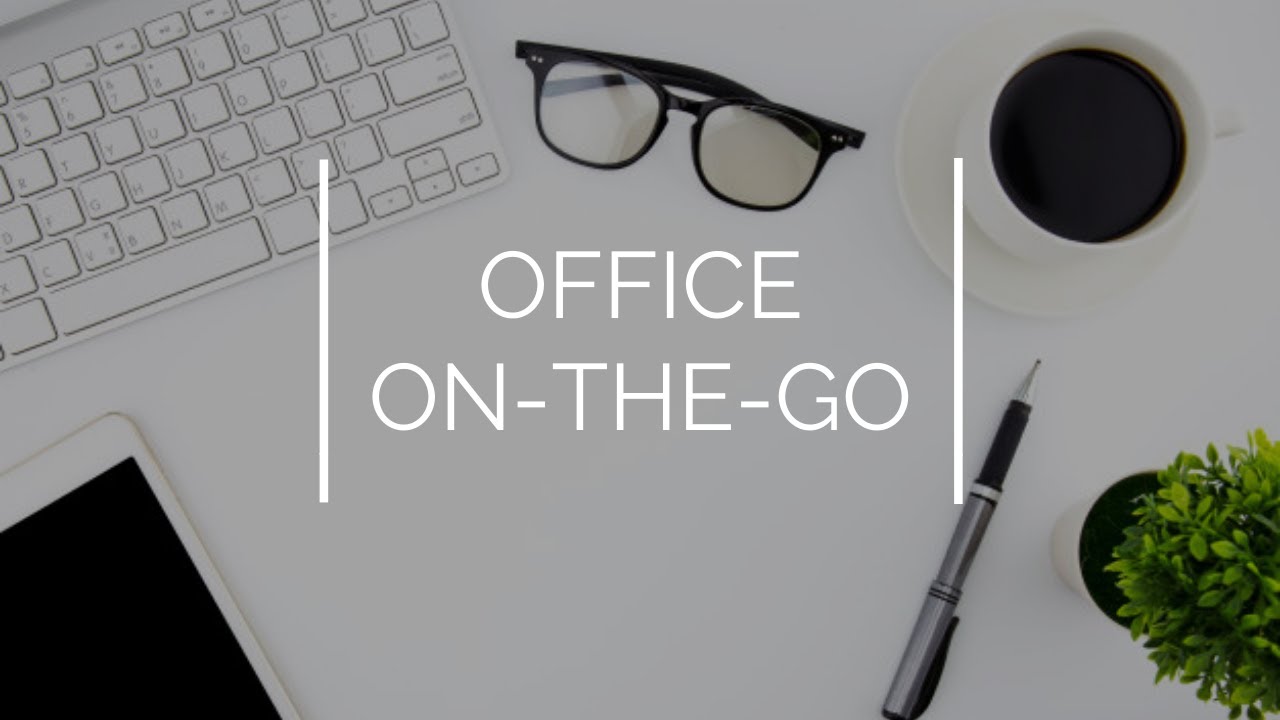 THE ULTIMATE ON-THE-GO OFFICE - YouTube