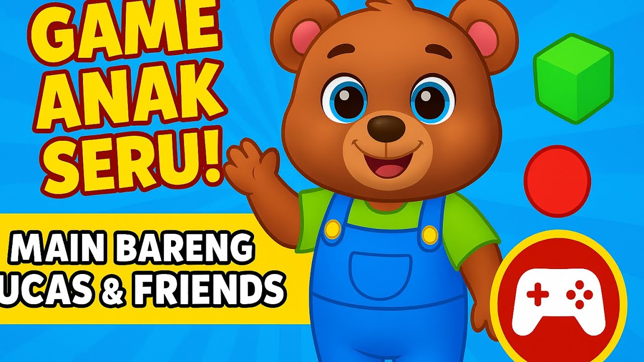 Fun Kids Game! Play with Lucas & Friends 🎮🐻 | Learn Colors & Shapes ...