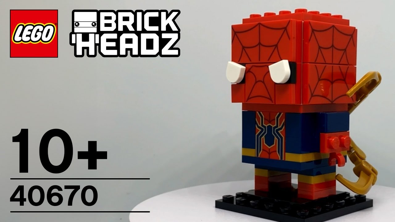 Building The LEGO Brick Headz Set #40670 "Iron Spiderman" #217 - YouTube