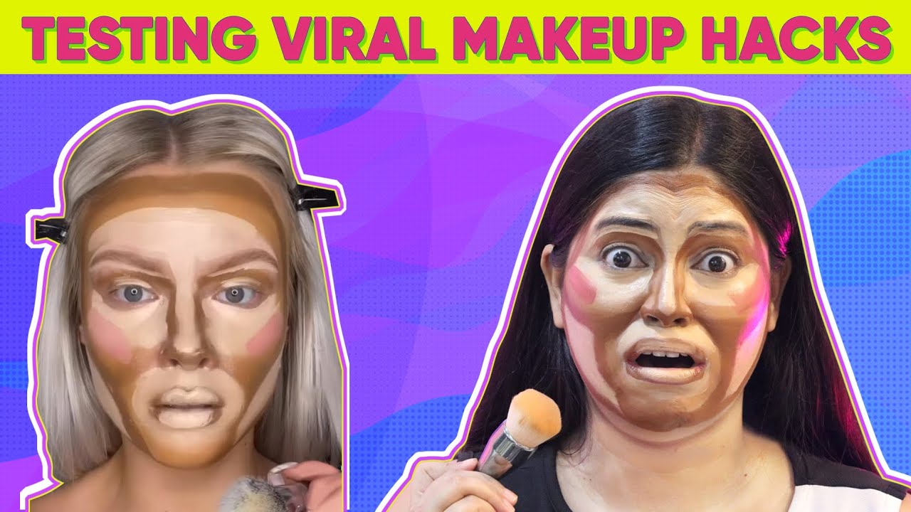Testing Out Most Viral Makeup Hacks 😱went Wrong But Its Working Can
