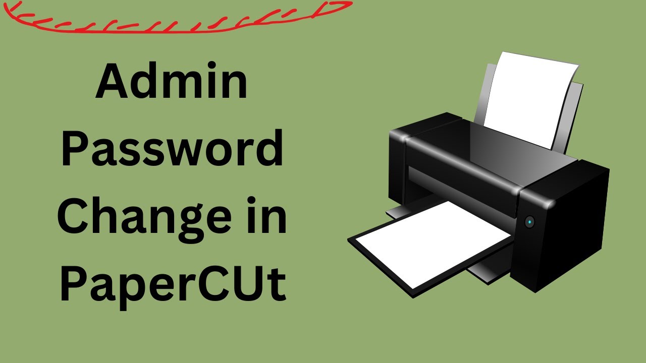 Admin Password Change in PaperCut || How To Change Admin Password In ...