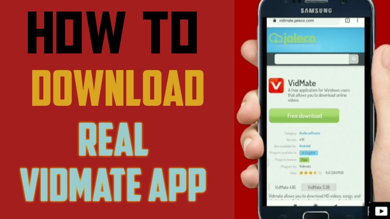 How To Download Real Vidmate App🔥🔥 - YouTube