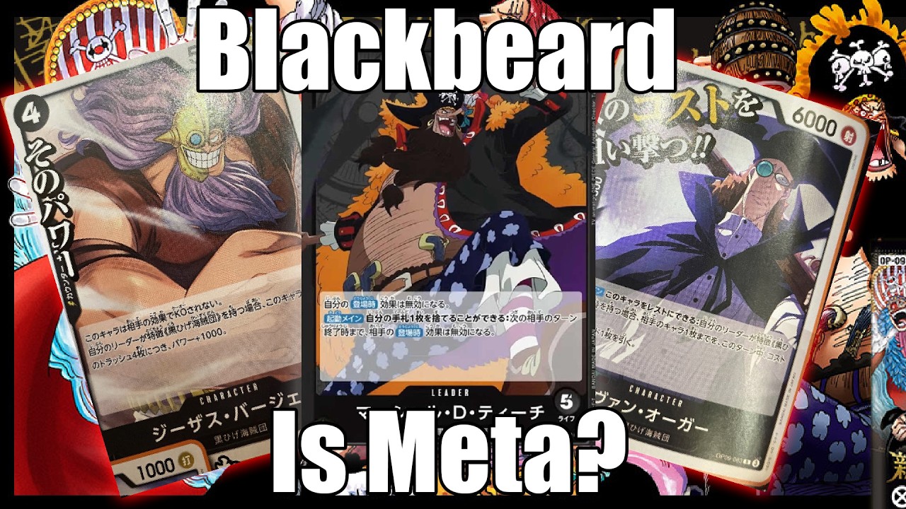 [OP-09] Four Emperors Blackbeard Revealed | Blackbeard Deck Cards | One ...