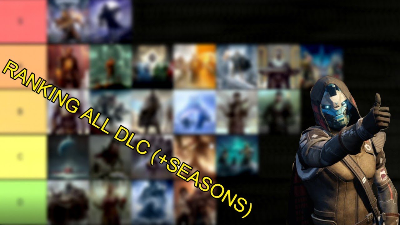 Destiny: Ranking ALL Expansions(DLC + SEASONS) | Tier List - YouTube