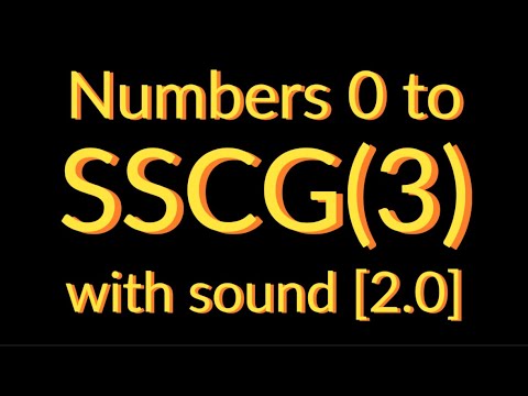 Numbers 0 to SSCG(3) with sound [2.0] - YouTube