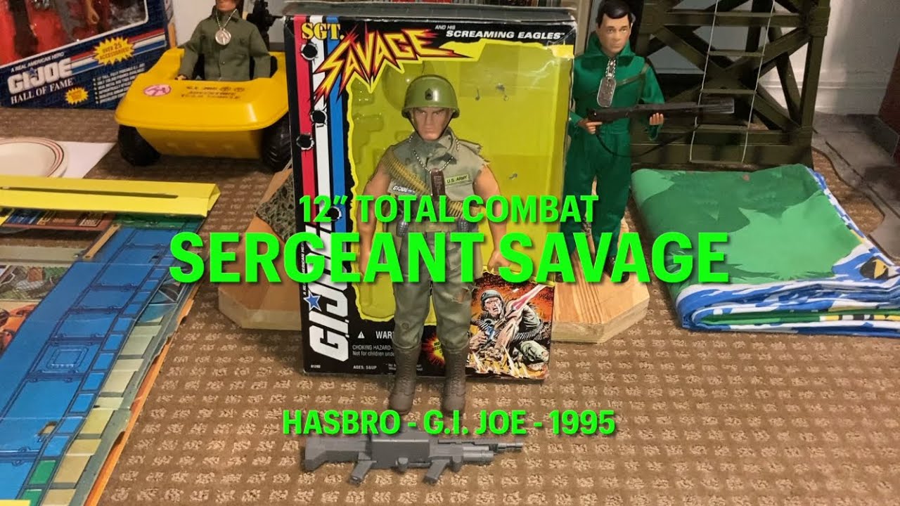 G.I. Joe 12” Total combat Sergeant Savage - Hasbro - 1995 - YouTube