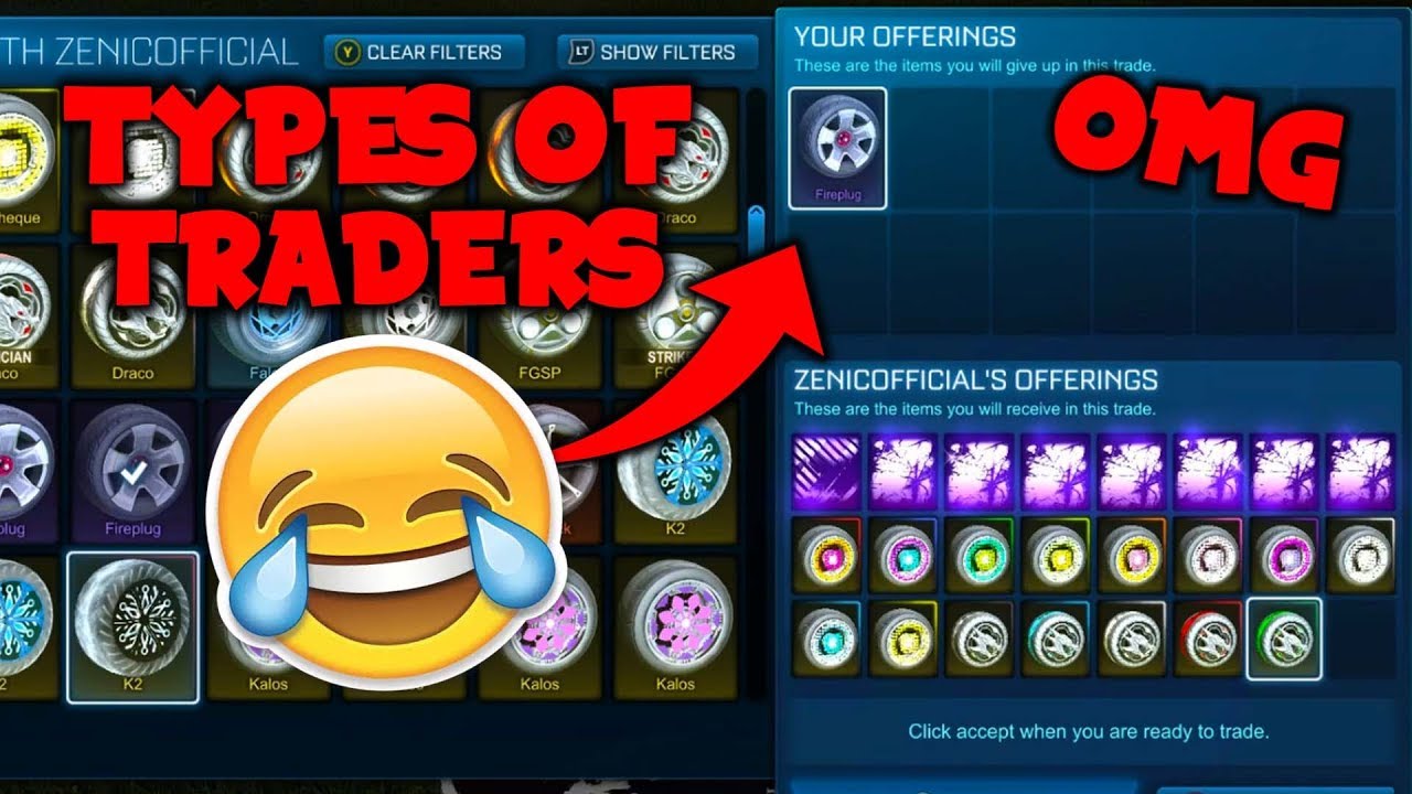 10 Types Of Traders On Rocket League! - YouTube