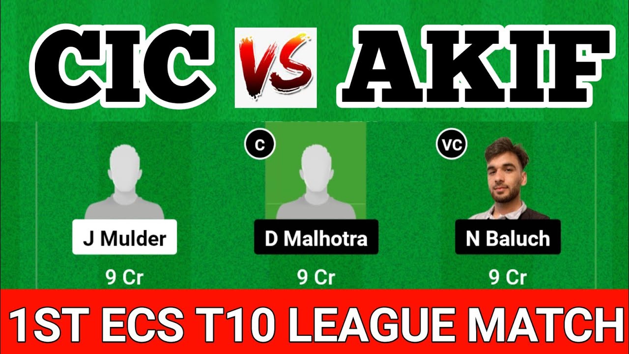 CIC vs AKIF Dream11 Prediction, AKIF vs CIC Dream11, CIYMS vs Ariana ...