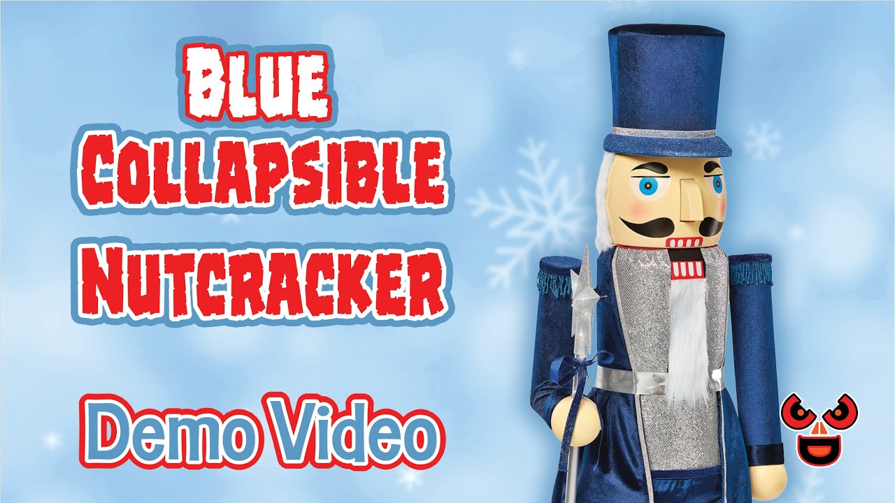 Navy Blue Collapsible Nutcracker Animatronic — Spirit Christmas 2025 ...