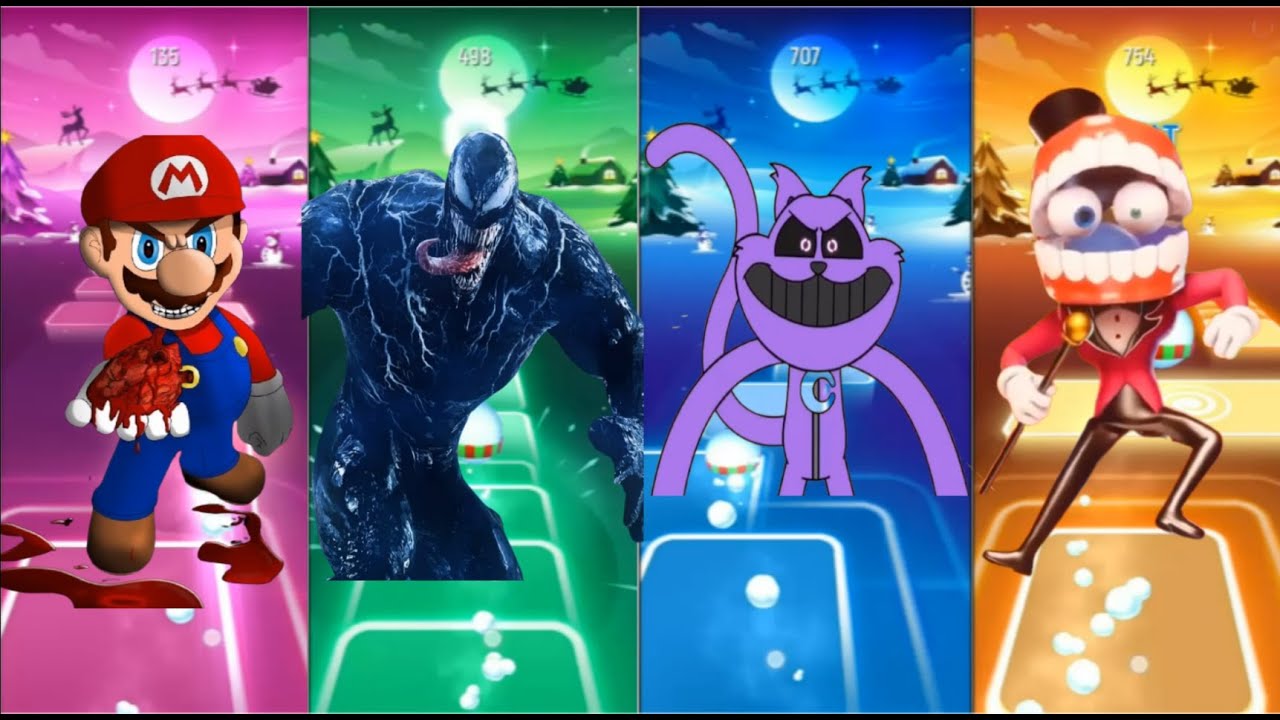 MARIO EXE 🆚 Venom from Marvel's Spider Man 2 🆚 CatNap 🆚 Caine 🎶 choose ...