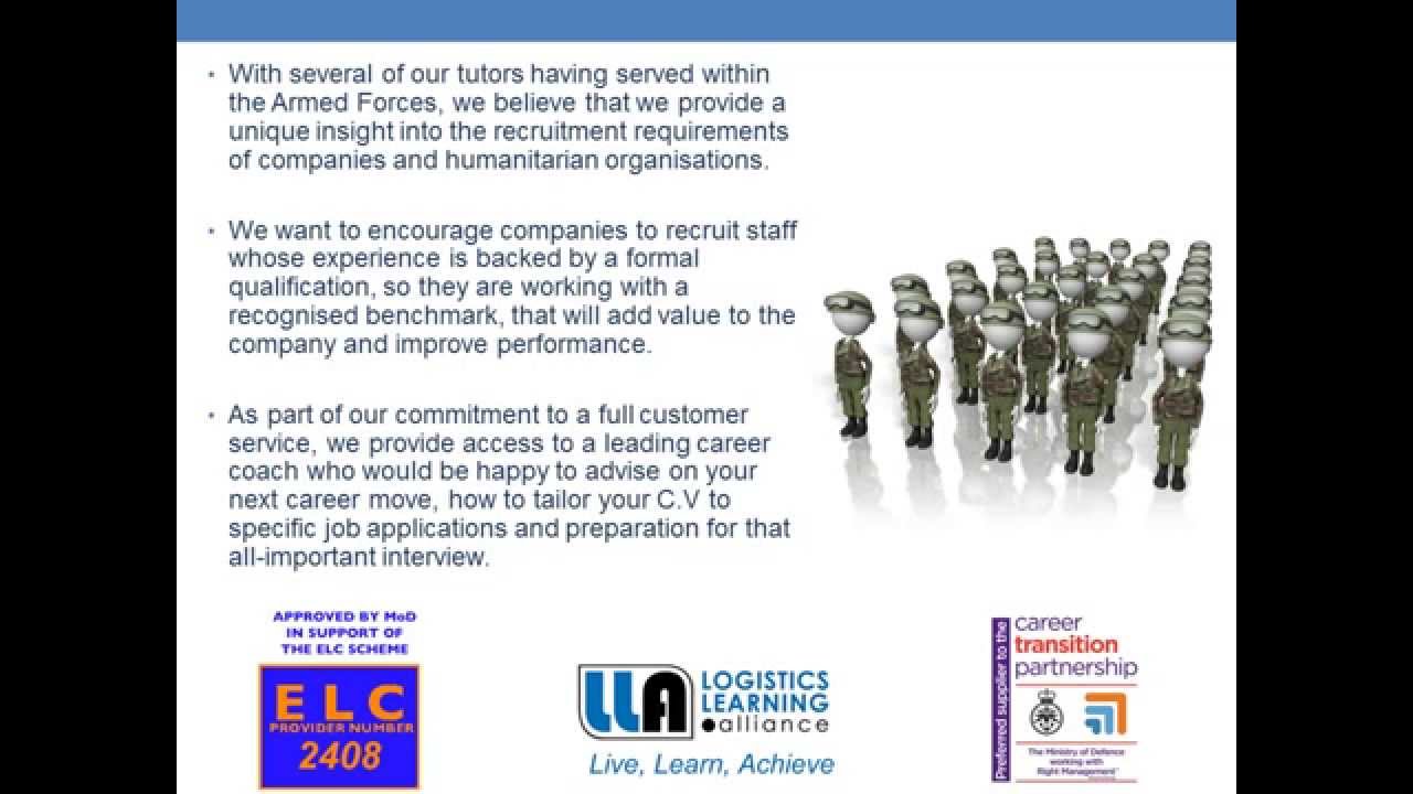 Armed Forces - ELC funding with LLA - YouTube
