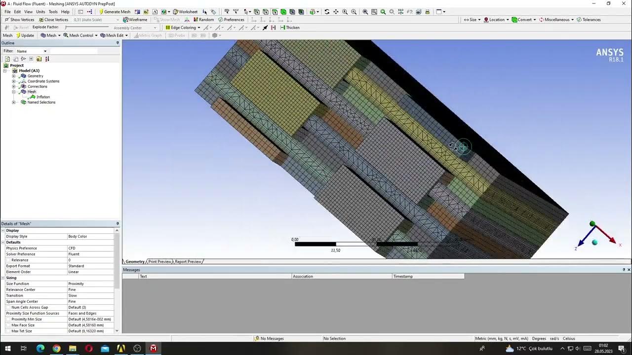 Li-Ion Battery Simulation Using MSMD Model with Liquid Cooling in Ansys - YouTube