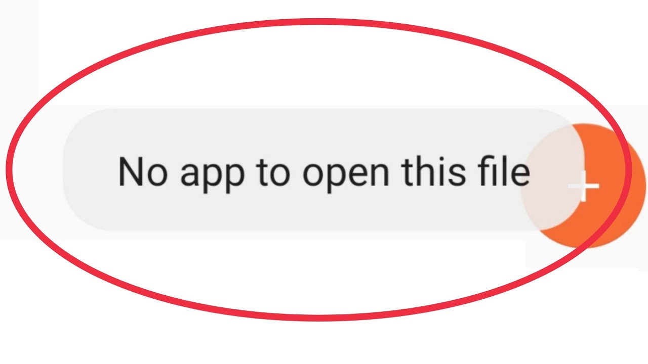 Android | No App To Open This File Problem in Android - YouTube