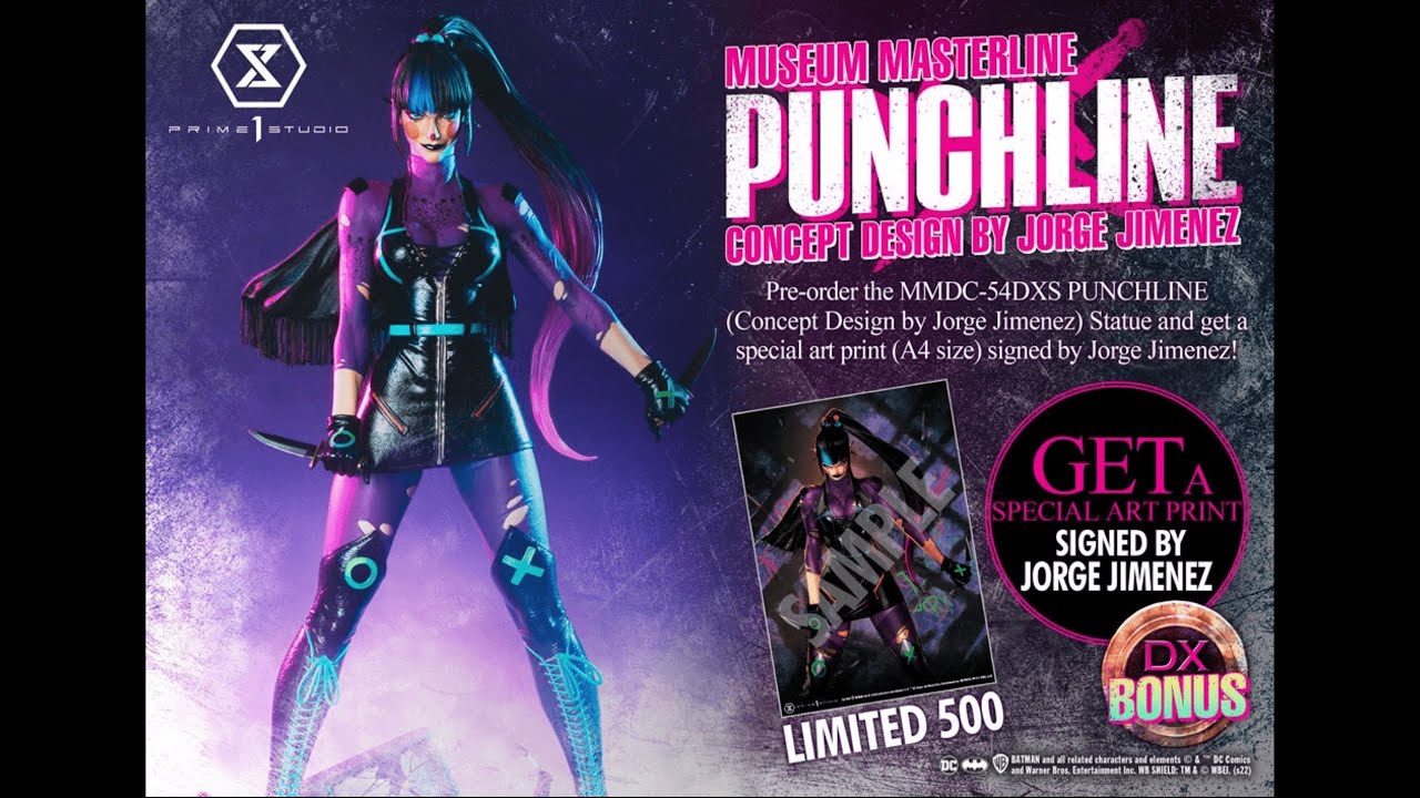 DC Comics Statue 1/3 Punchline "Deluxe Bonus Version" Concept Design by ...