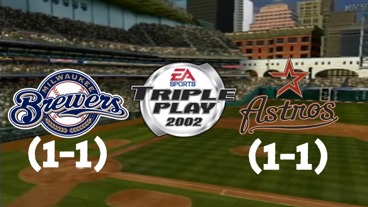 Triple Play Baseball 2002 Full Game sim: Brewers vs Astros Game 3 - YouTube