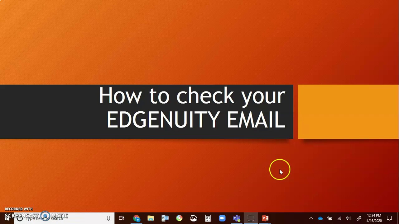 Checking Edgenuity Email - YouTube