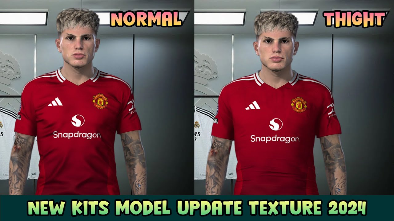 NEW KITS MODEL UPDATE TEXTURE 2024 - PES 2021 & FOOTBALL LIFE 2024 ...