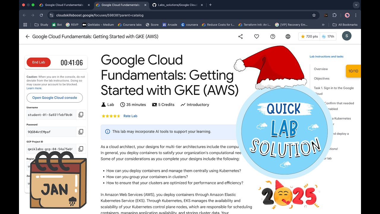 Google Cloud Fundamentals: Getting Started with GKE (AWS) #qwiklabs | #coursera [With ...
