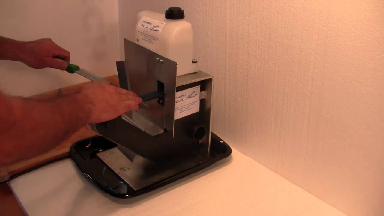 AquaSharp Knife Sharpening Machine - YouTube