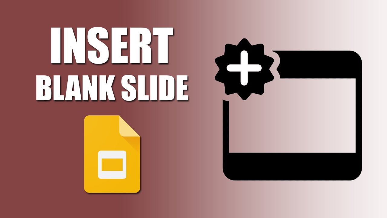 How to insert blank slide in google slides - YouTube