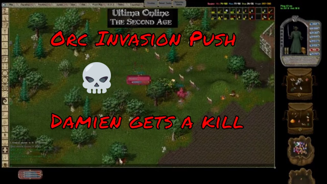 Ultima Online UOSA Second Age: Orc Invasion Final push. Damien gets a ...