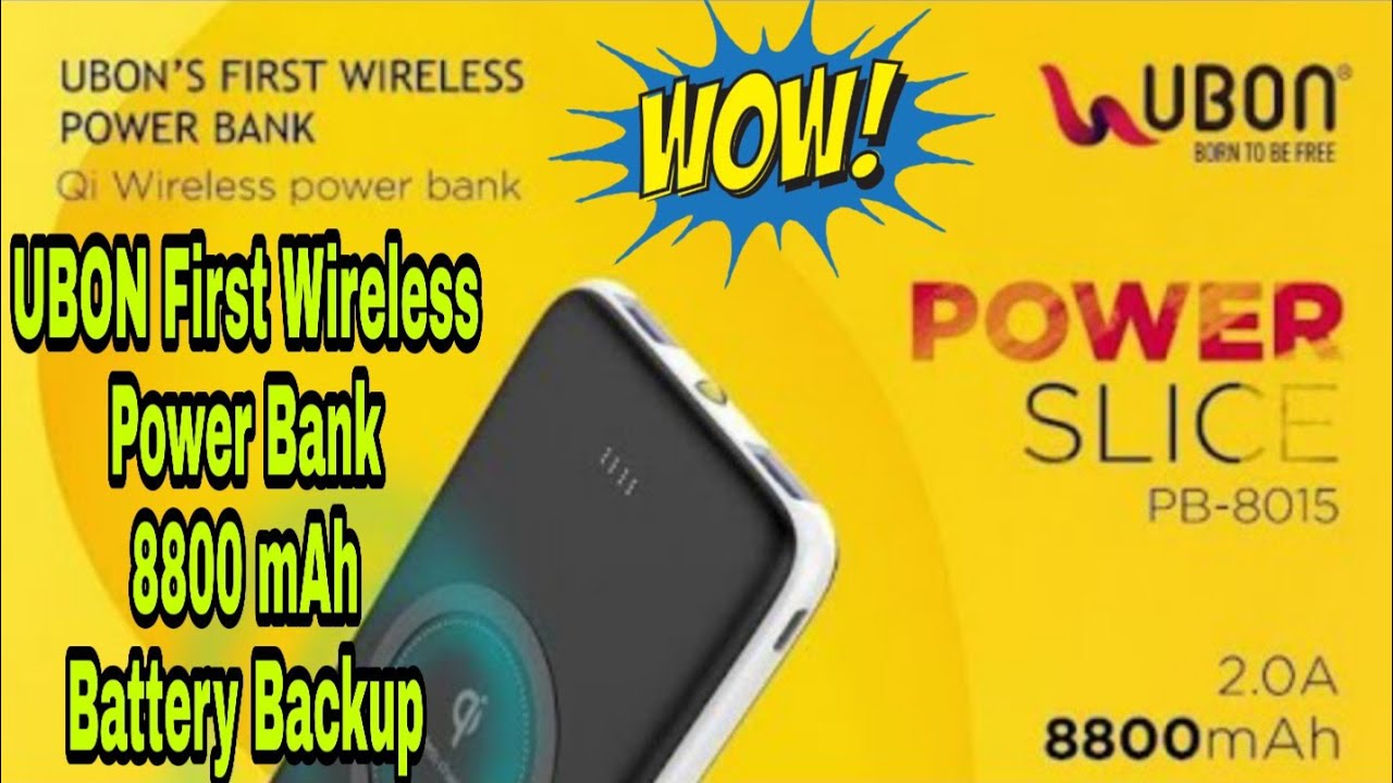 Ubon PB-8015 Wireless Power Bank |Ubon First Wireless Power Bank| Ubon ...