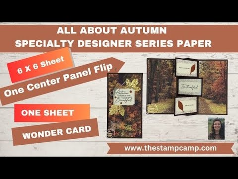 🔴Center Panel Flip Fun Fold Card With Hidden Messages One Sheet Wonder ...