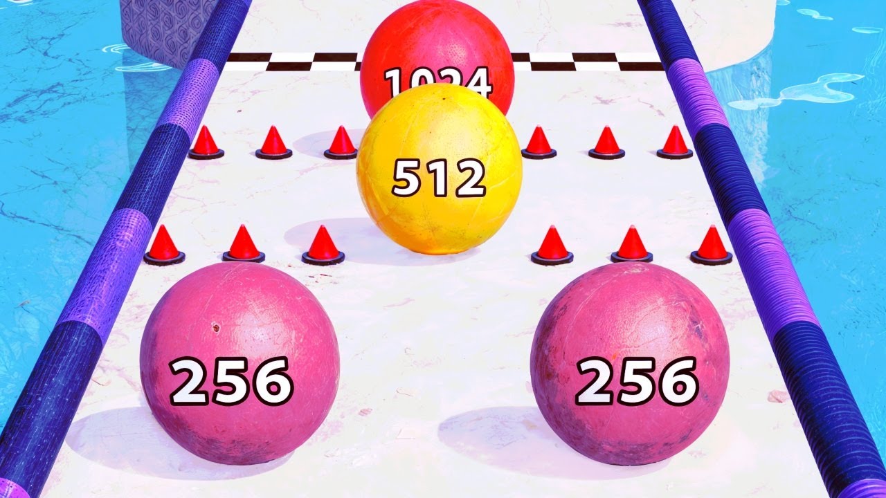 Match Balls 2048 - Ball Merge 3D ! All levels Gameplay (1217-1222 ...