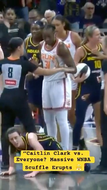 “Caitlin Clark vs. Everyone? Massive WNBA Scuffle Erupts 😤 #wnba # ...