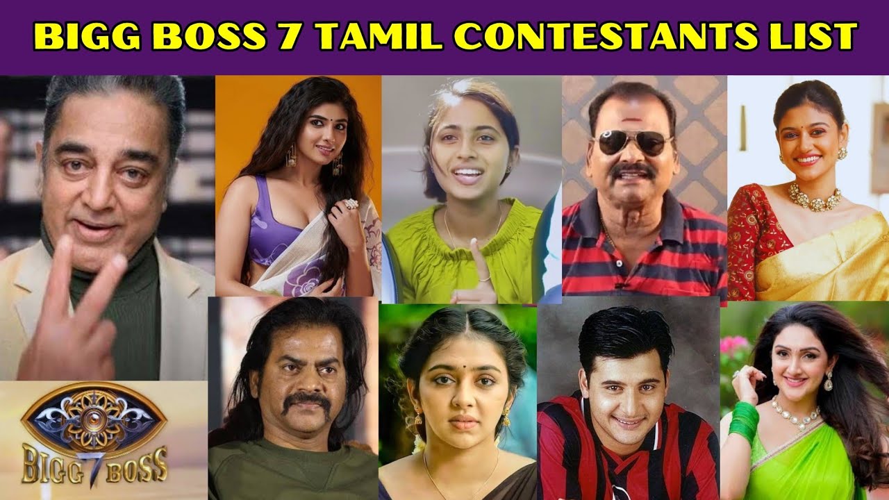 Bigg Boss Season 7 Tamil Final Contestants Lists | BB Season 7 Tamil ...