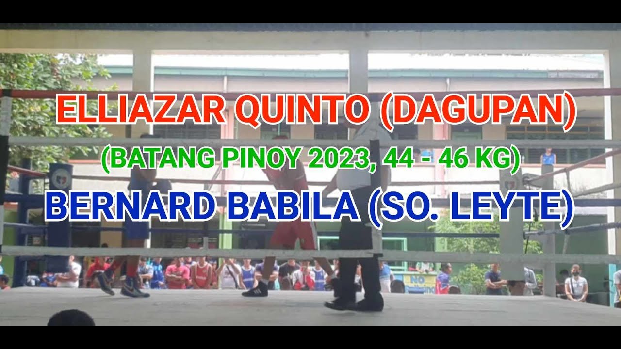 ELLIAZAR QUINTO (DAGUPAN) VS. BERNARD BABILA (SO. LEYTE) - YouTube