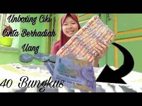 UNBOXING 40 BUNGKUS CIKI BERHADIAH - CIKI CINTA - YouTube
