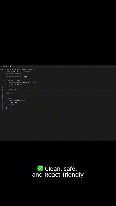 React useEffect – The Cleanup You’re Forgetting - YouTube