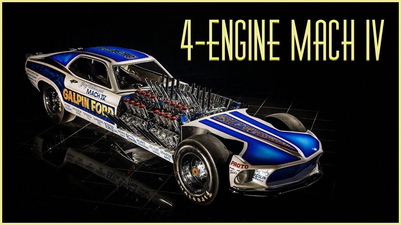 Mach IV Mustang: The Crazy Car With Four Engines - YouTube